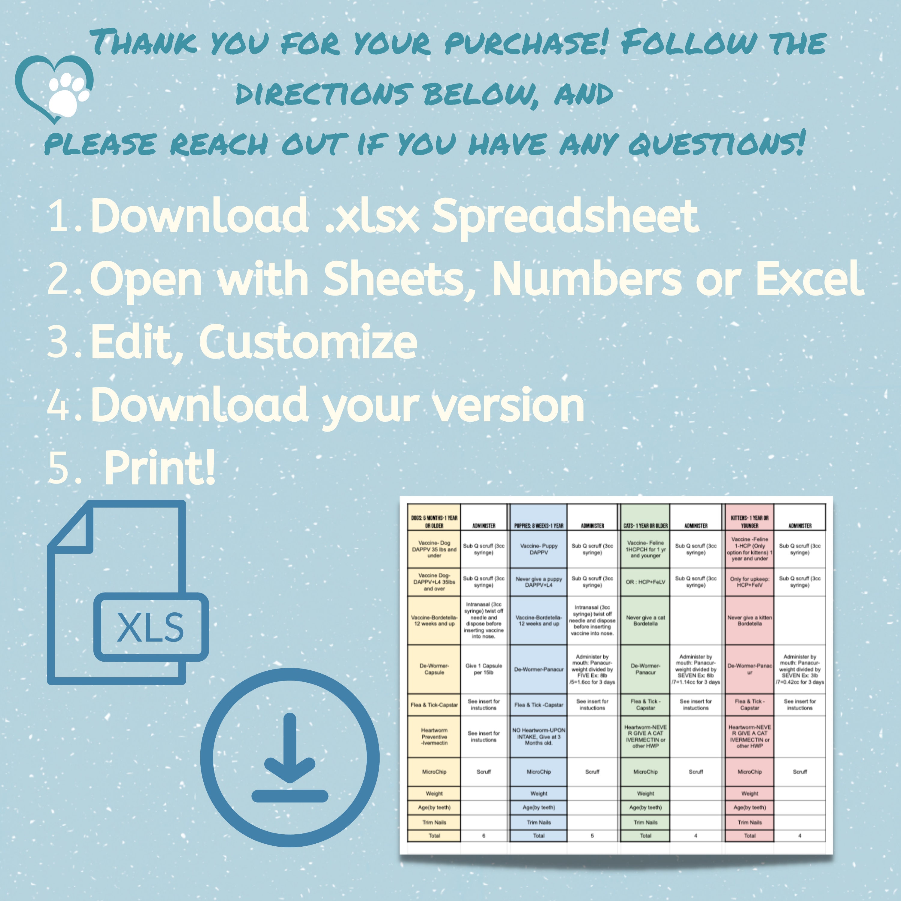 Animal Shelter Intake Template | Animal Rescue Intake Spreadsheet ...