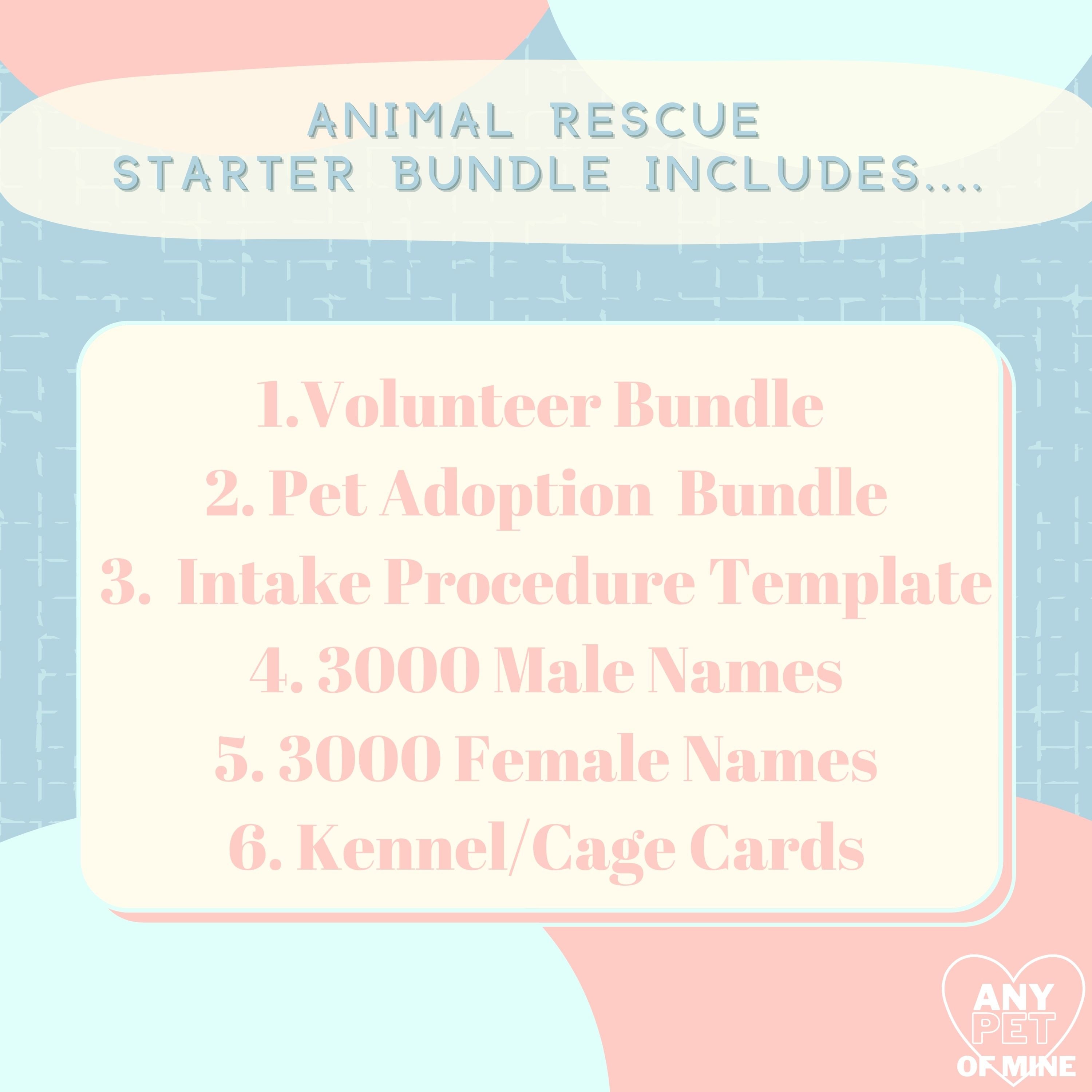 Start a Dog Rescue, Animal Rescue Starter Bundle, Open an Animal Rescue ...