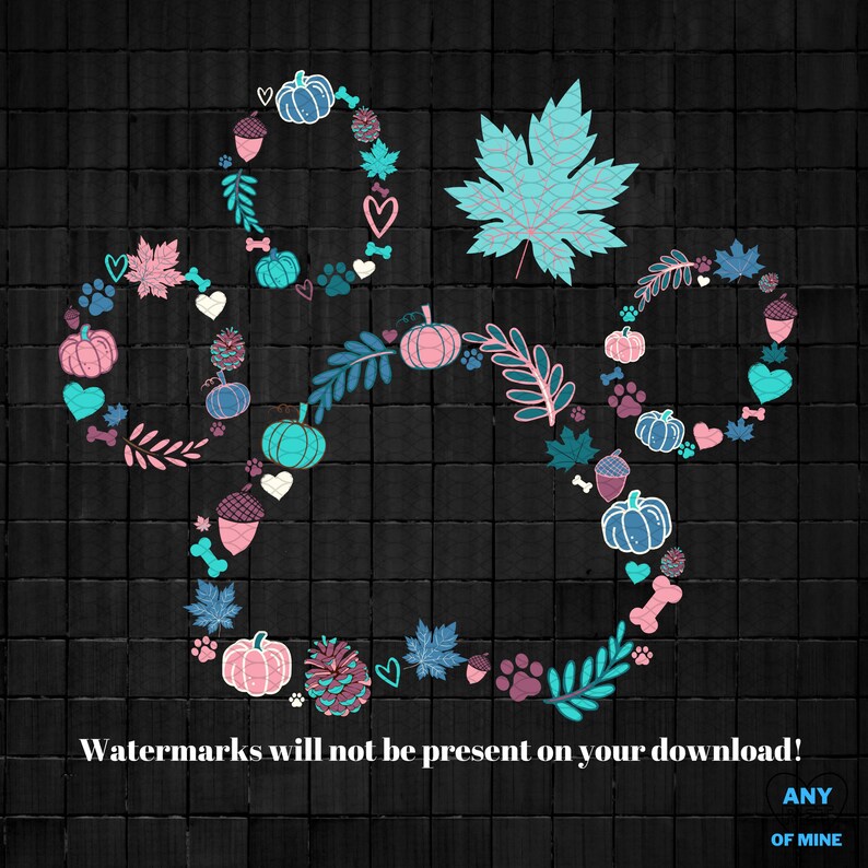 Fall Paw Design | Dog Paw PNG | Cute Fall Y'all | Animal Rescue Design ...