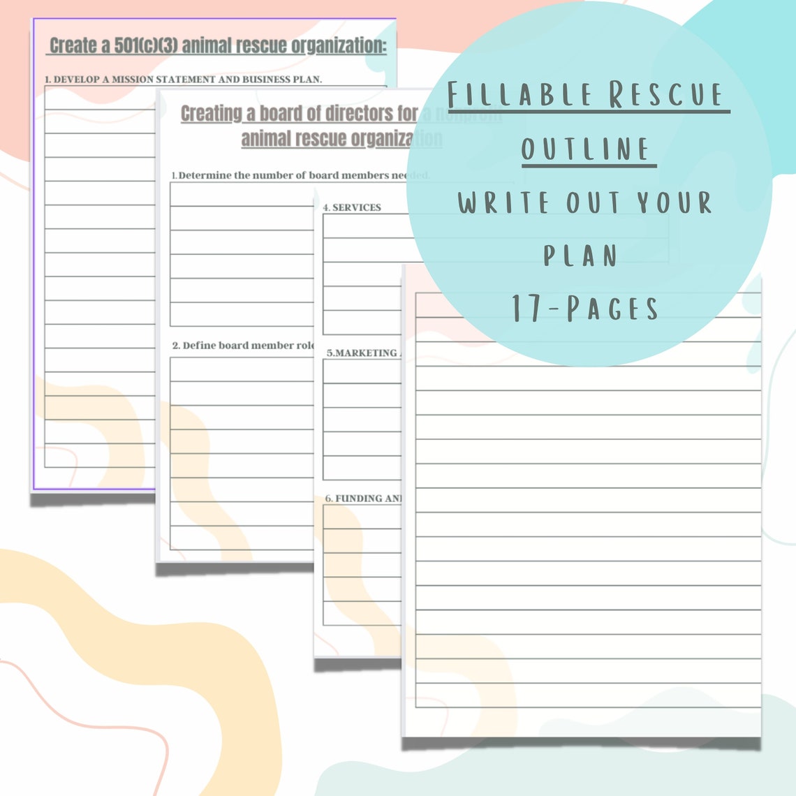 Business Outline for Starting a Non-profit Animal Rescue in the USA ...