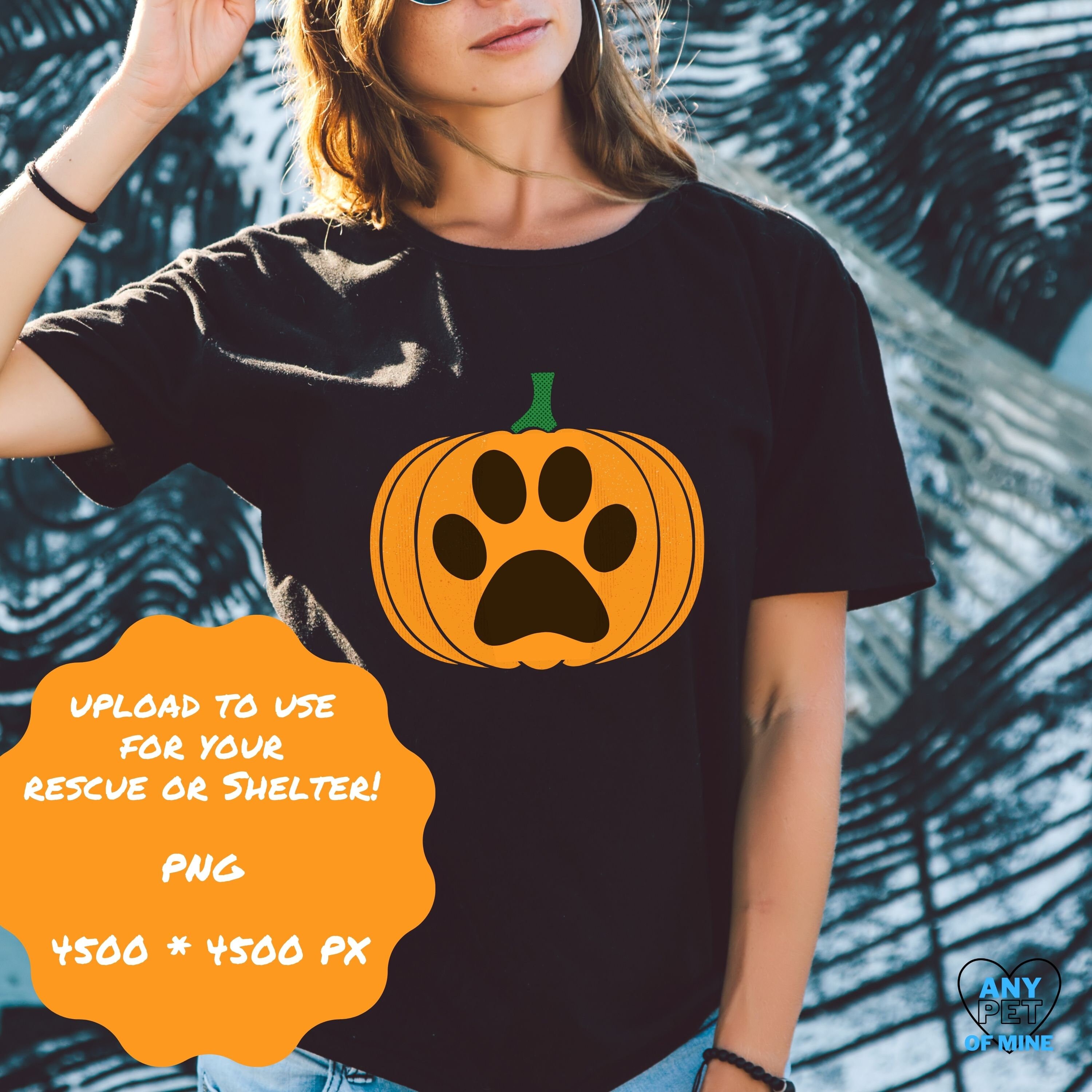 Pumpkin Paws | Dog Paw Pumpkin PNG | Cute Halloween | Animal Rescue ...