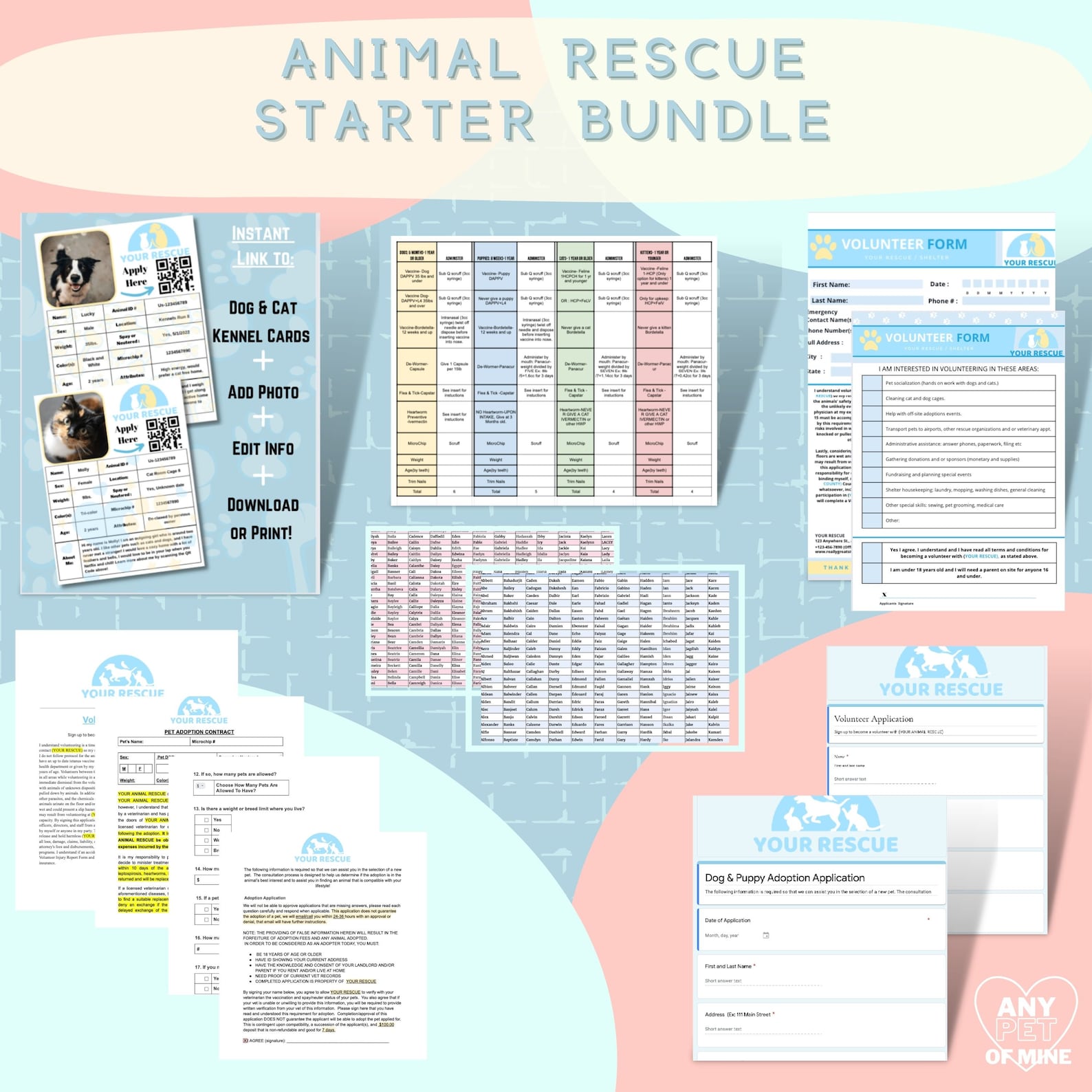 Start a Dog Rescue, Animal Rescue Starter Bundle, Open an Animal Rescue ...