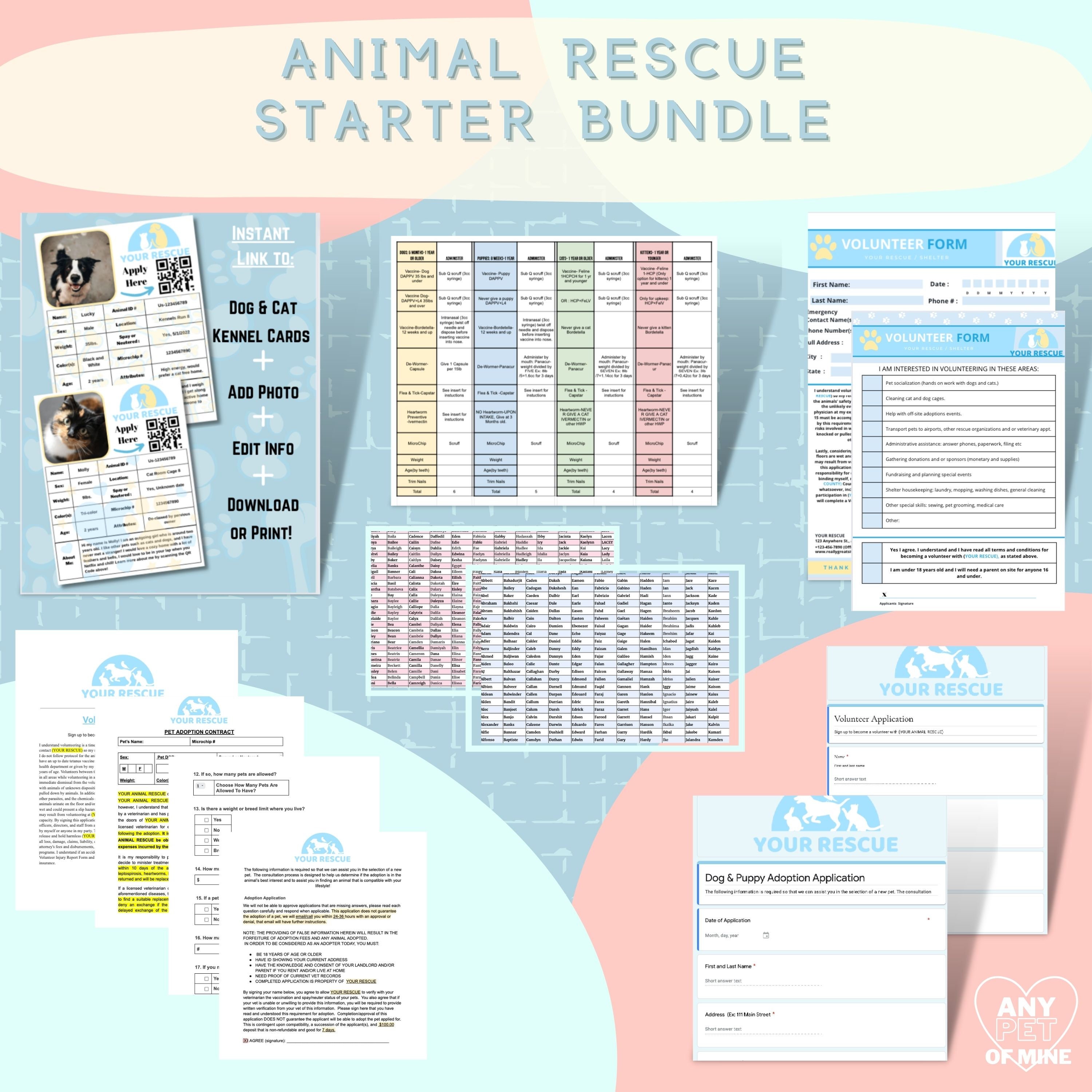 Start a Dog Rescue, Animal Rescue Starter Bundle, Open an Animal Rescue ...