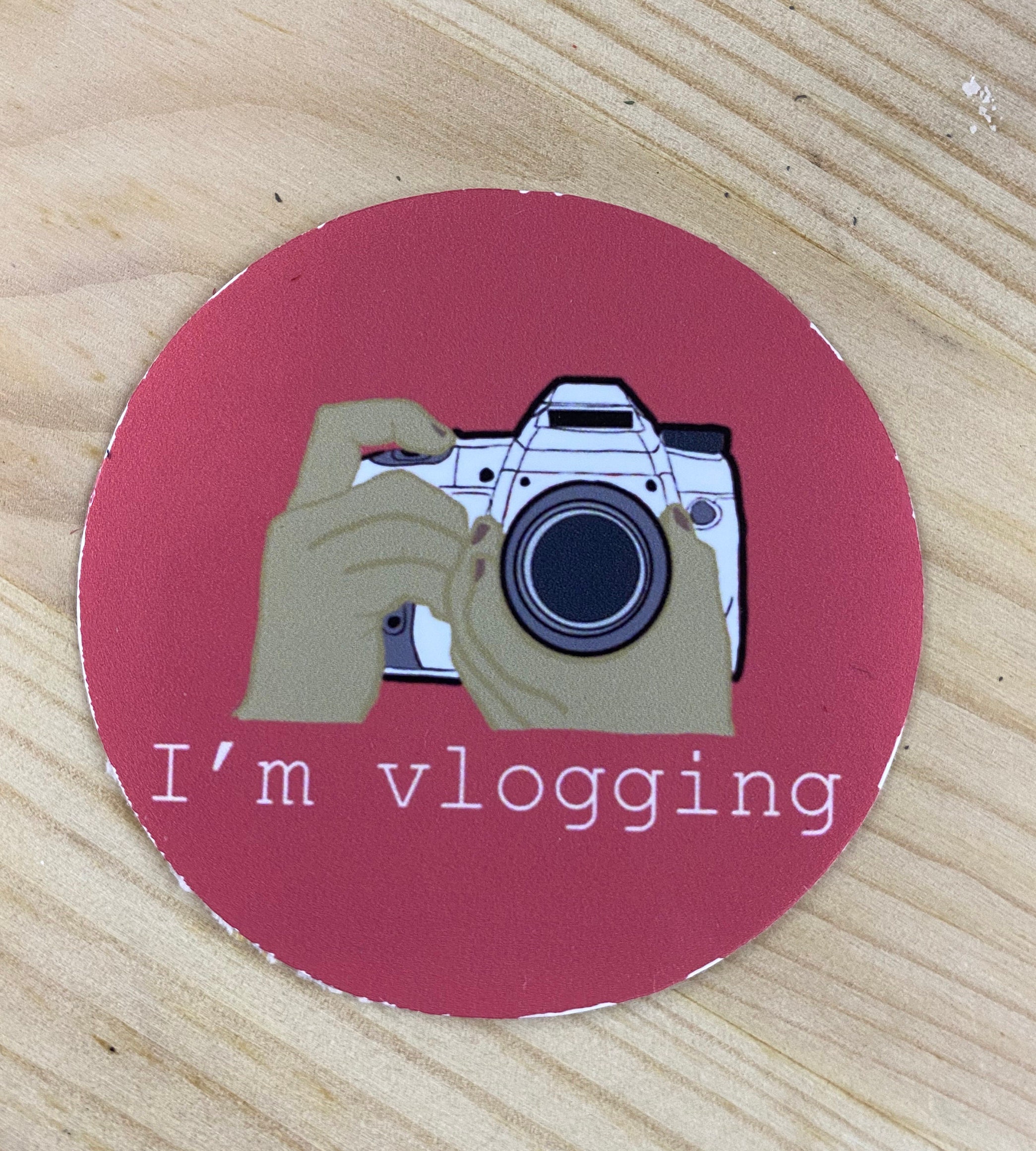 I'm Vlogging Sticker | Etsy