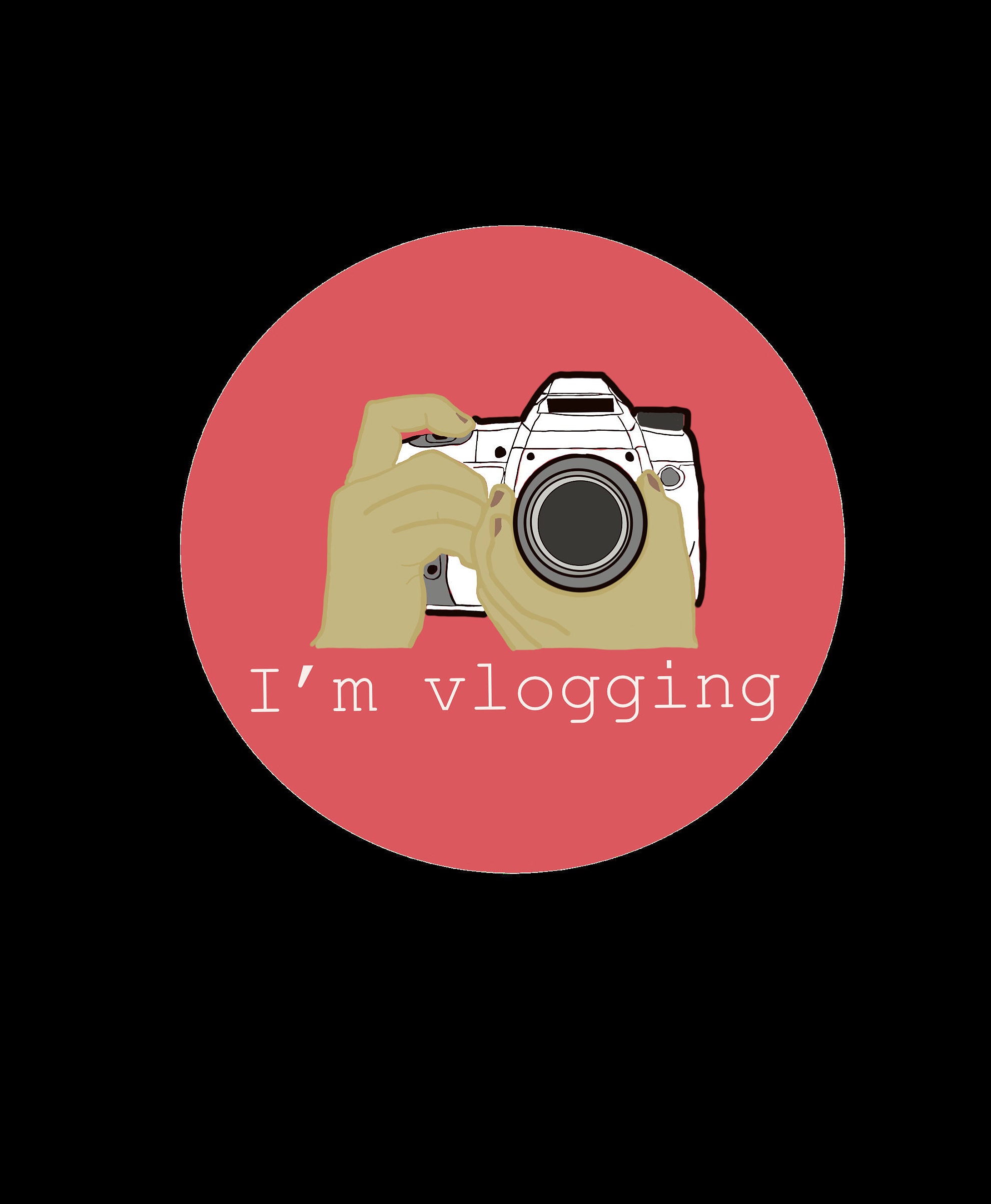 I'm Vlogging Sticker | Etsy