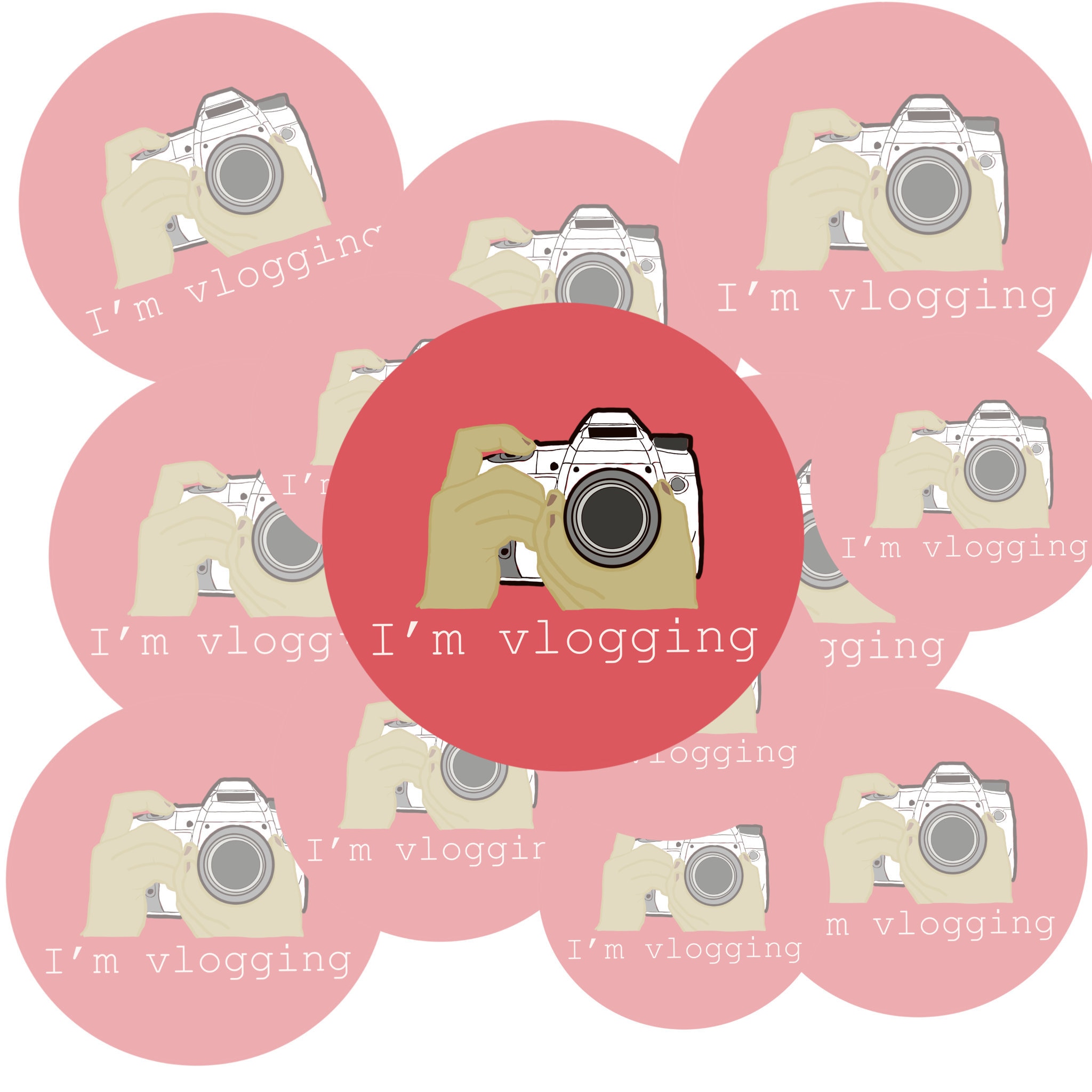 I'm Vlogging Sticker | Etsy