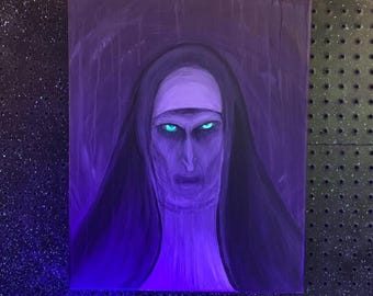 The Nun Original Painting VALAK - Etsy