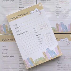 Book Review Notepad - Etsy