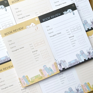 Book Review Notepad - Etsy