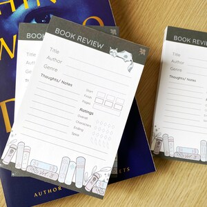 Book Review Notepad - Etsy