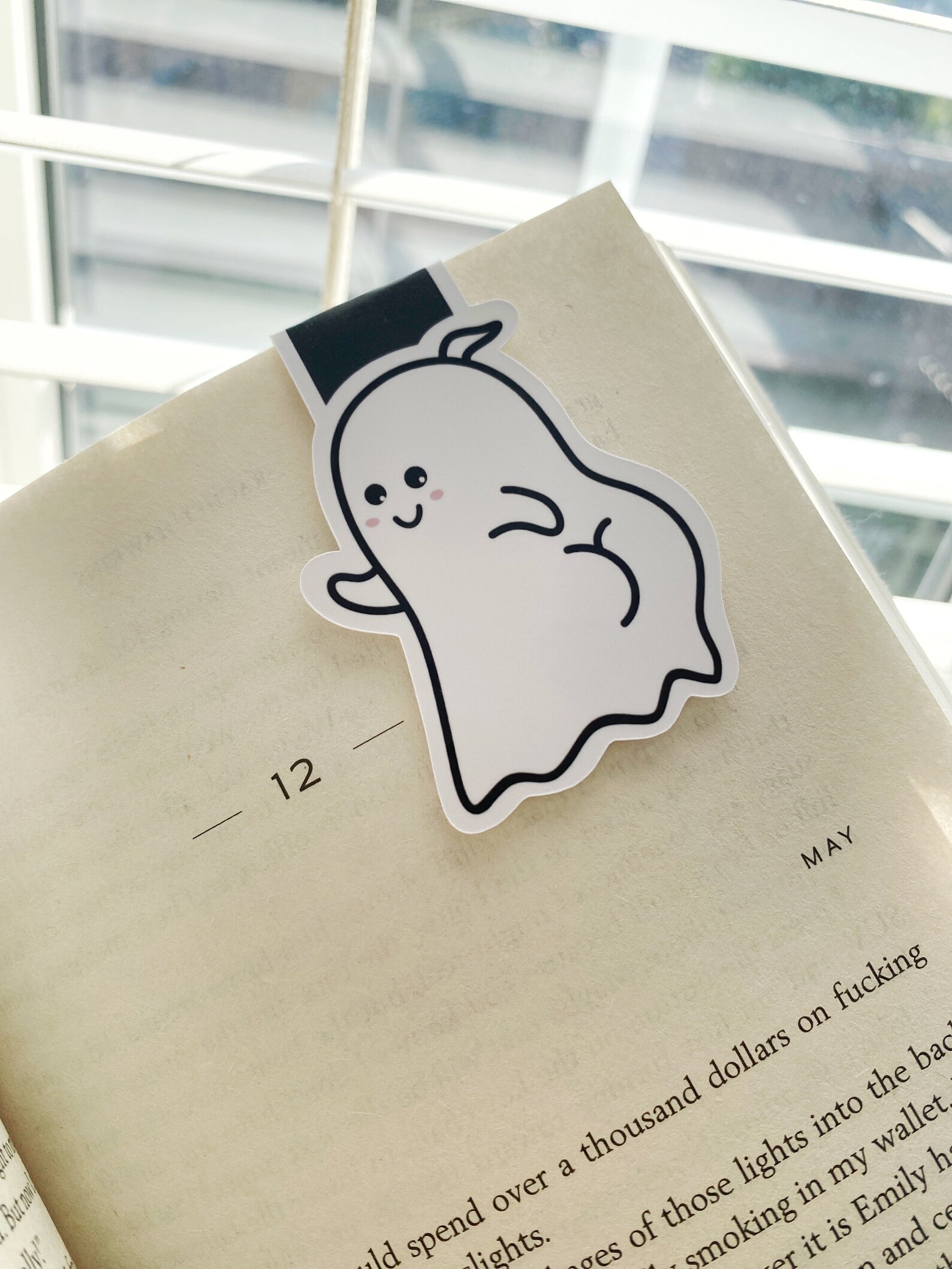 Ghost Magnetic Bookmark | Gifts for Readers - Etsy