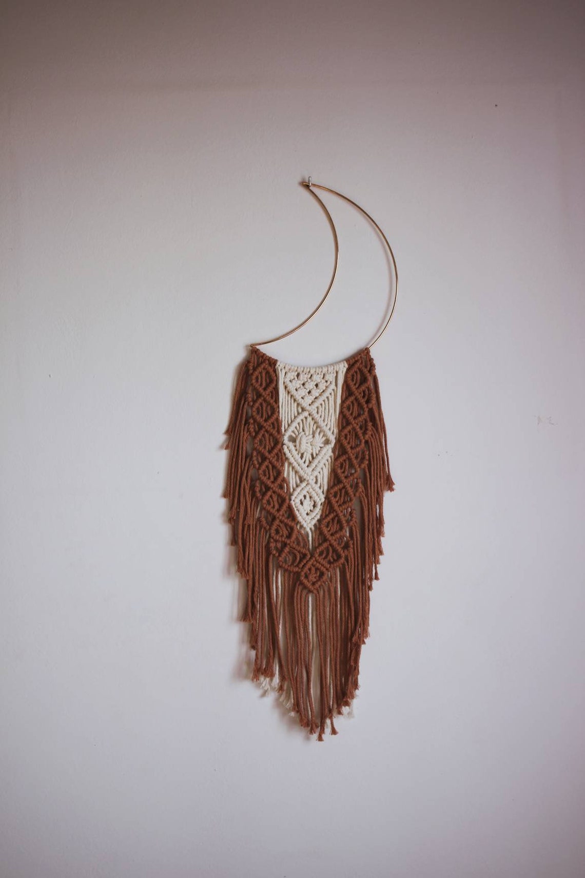 Luna Macrame / Luna Decoración Macramé / Decoración Para Pared Luna ...