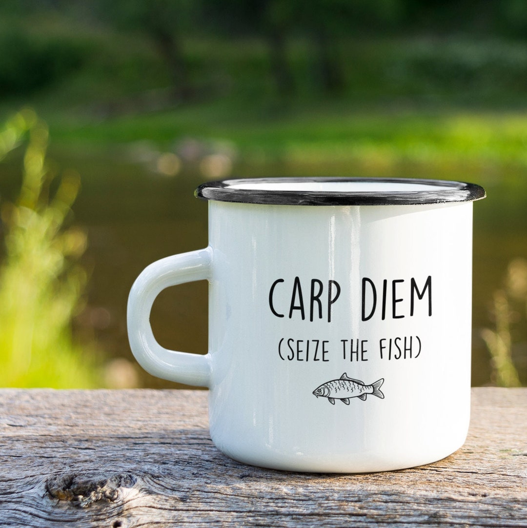 Fisherman Enamel Mug Fishing Gift Fish Mug Camping Gifts - Etsy