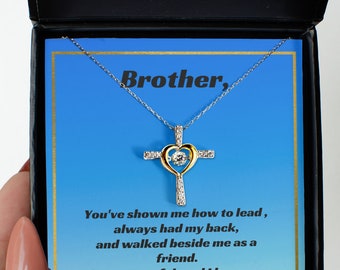 Big Brother Cross Necklace - Etsy