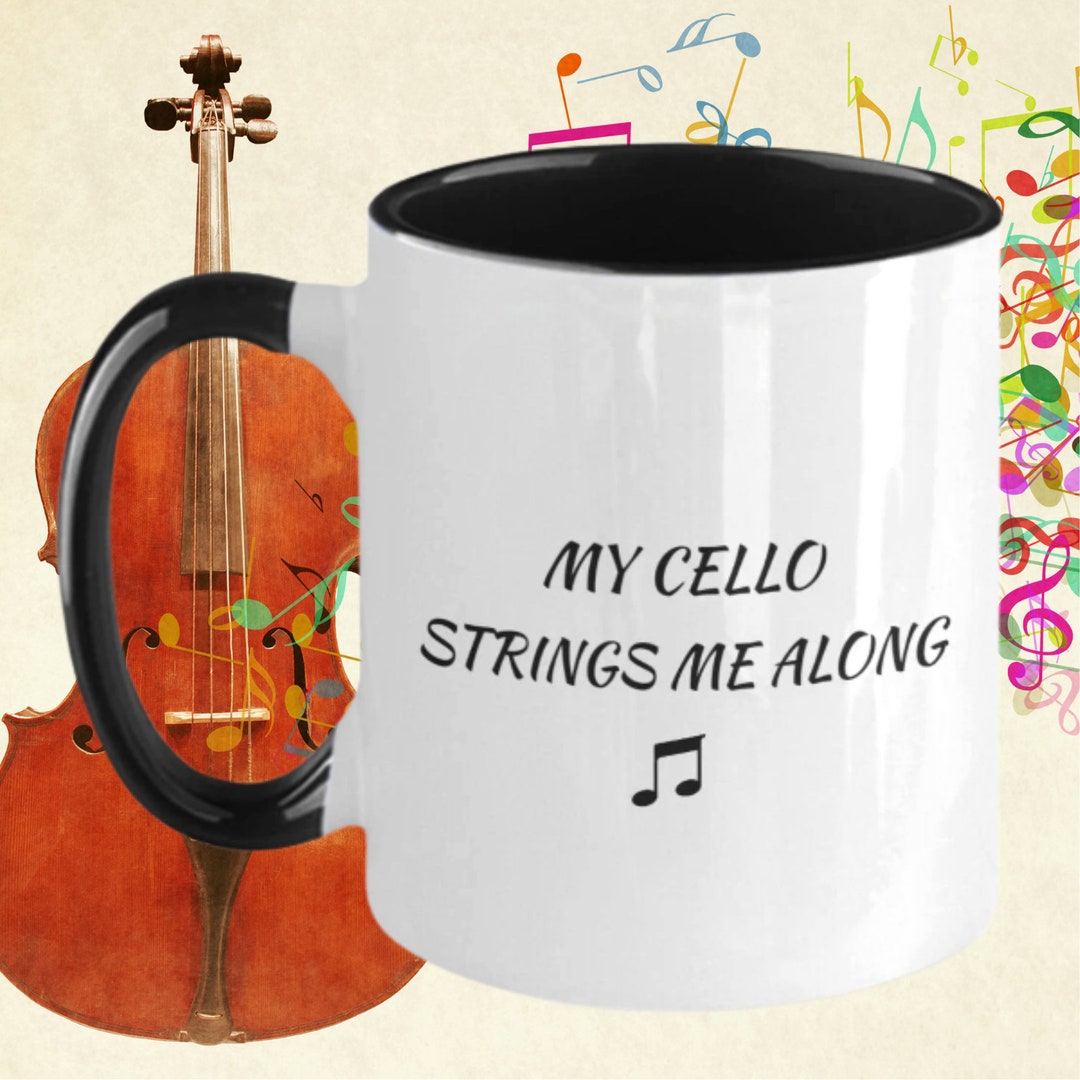Cello Gifts Coffee Mug, Musician Gift, Music Teacher Mug, Cellist Mug ...