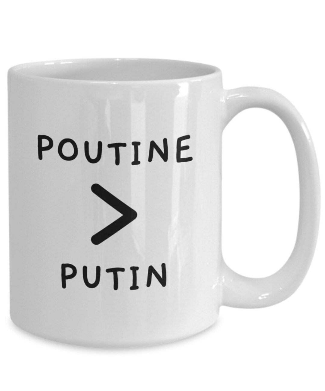 Poutine Greater Than Putin. Support for Ukraine Mug, I Stand With ...