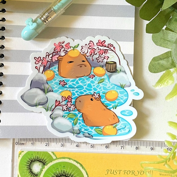 Capybara Car Sticker - Etsy