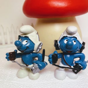 2.0143VAR02-02 Blue Smurfs Variation Collection- 2 Vintage Peyo ...