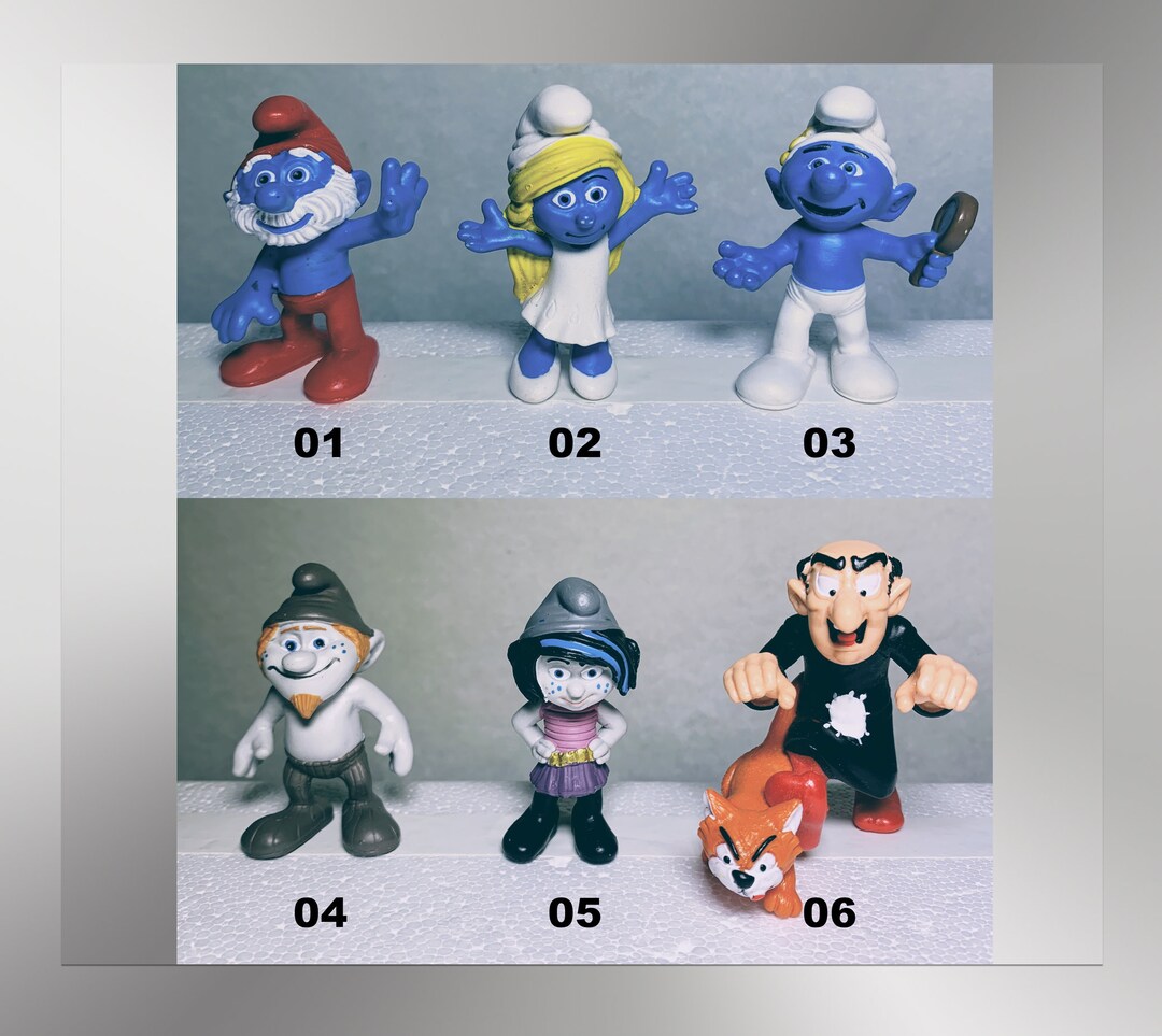 Smurfs Collection C2013-0602 Pre-owned and Vintage Smurf Figures Unique ...