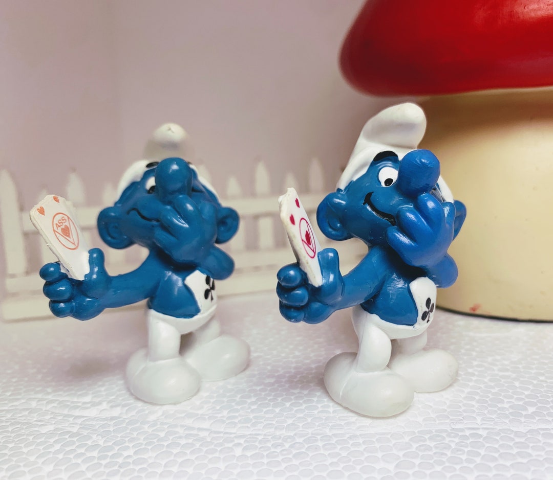 2.0056VAR02-02 Blue Smurfs Variation Collection- 2 Vintage Peyo ...