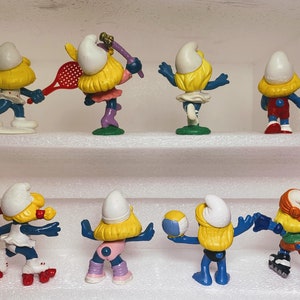 Smurfs SMFT08-06 Vintage Smurf Collection Nice Pre-owned Smurfette Figures Peyo Schleich ...