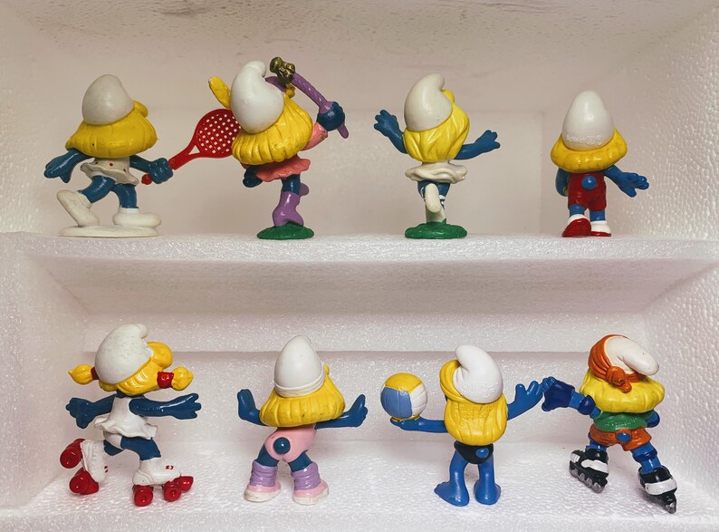 Smurfs SMFT08-06 Vintage Smurf Collection Nice Pre-owned Smurfette Figures Peyo Schleich ...