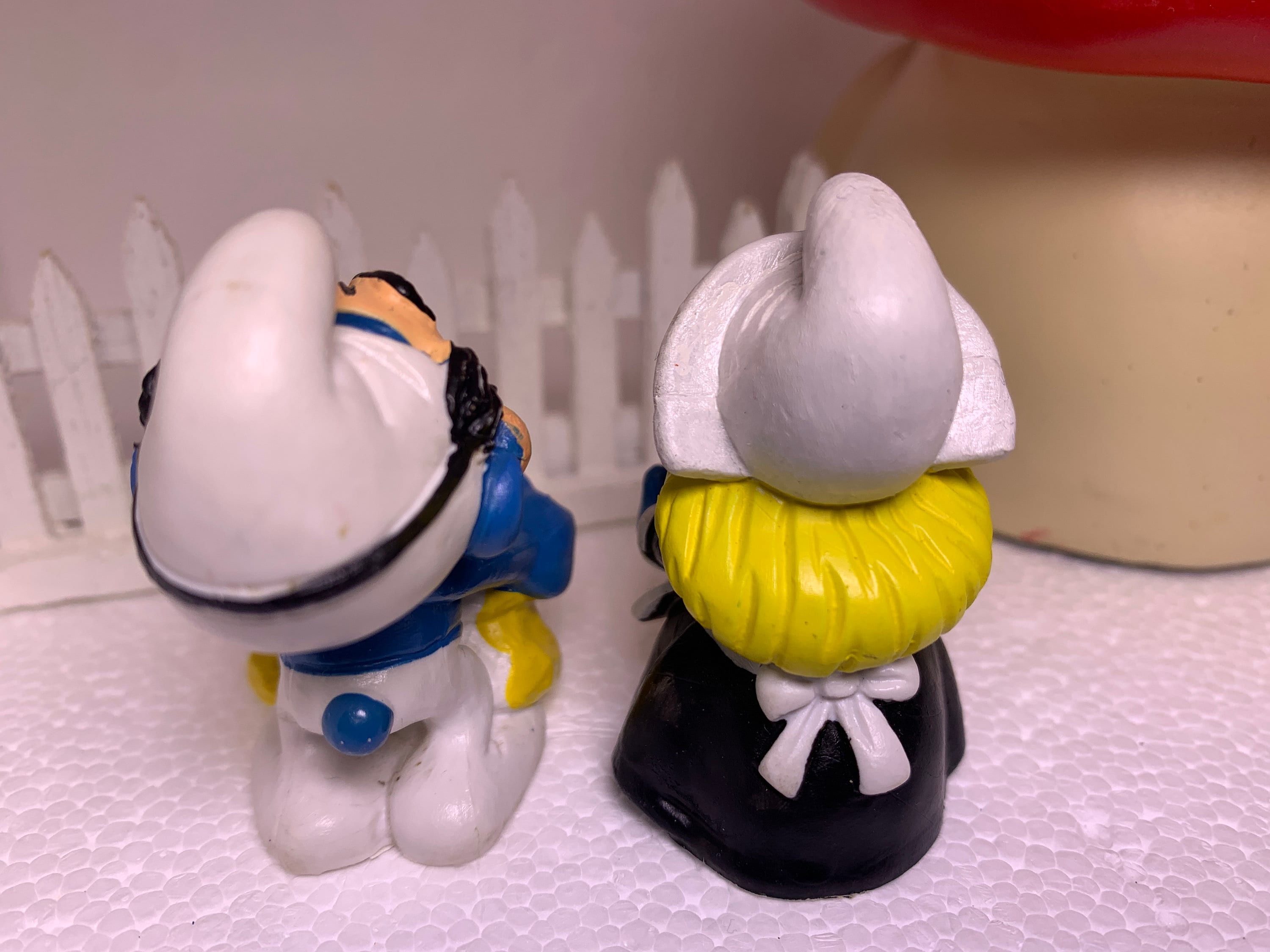 Set of 2 Pre-owned Vintage Smurf Figures 20199 Gargamel Mask 20196 ...