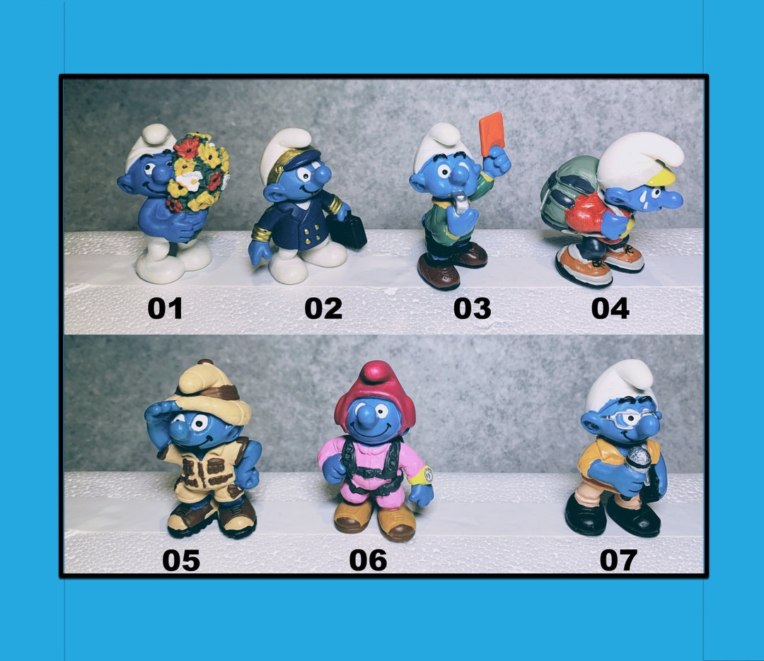 Y2001-0702 Smurfs Collection Vintage Pre-owned 2001 Smurf Figure Peyo ...