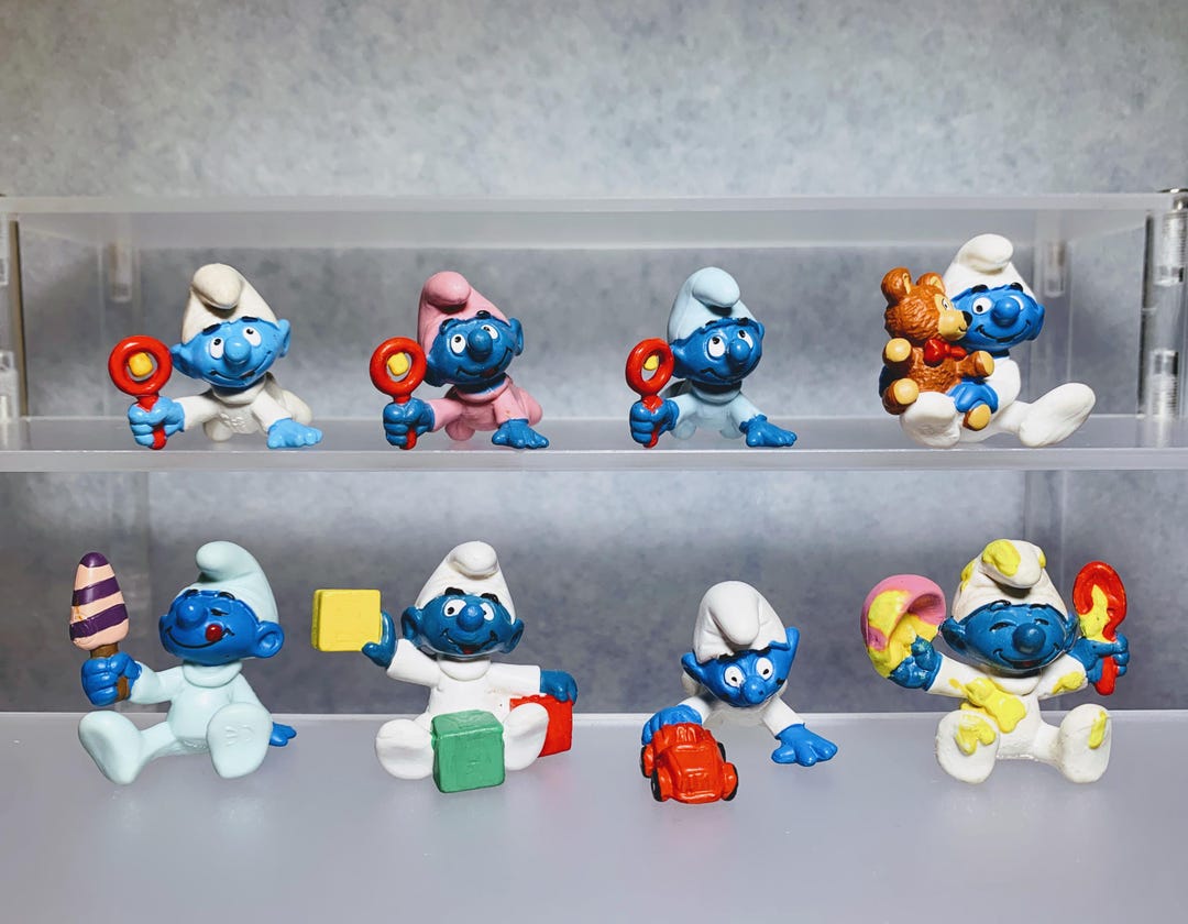 BABY-0803 Smurfs Collection- Pre-owned Vintage Peyo Schleich Smurf ...