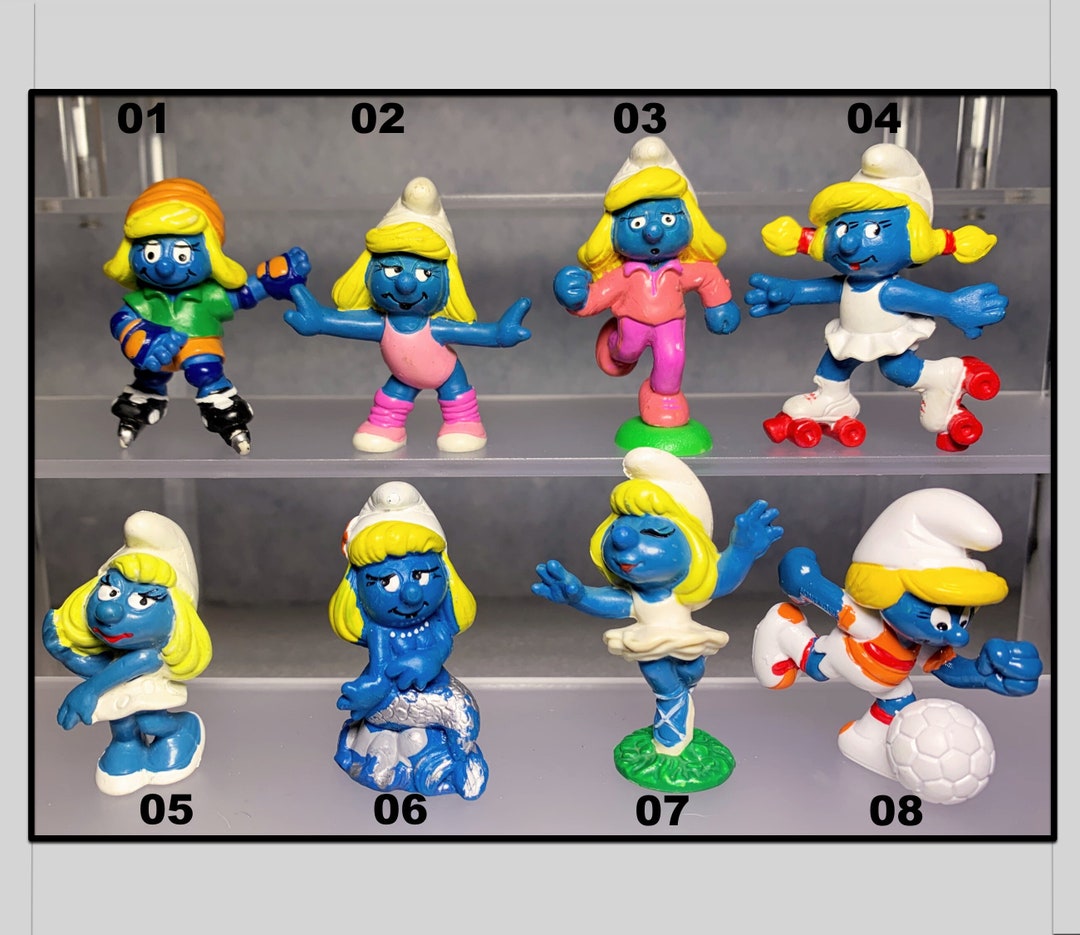 SMFT-0809 Vintage Smurfs Collection Nice Pre-owned Smurfette Figures ...