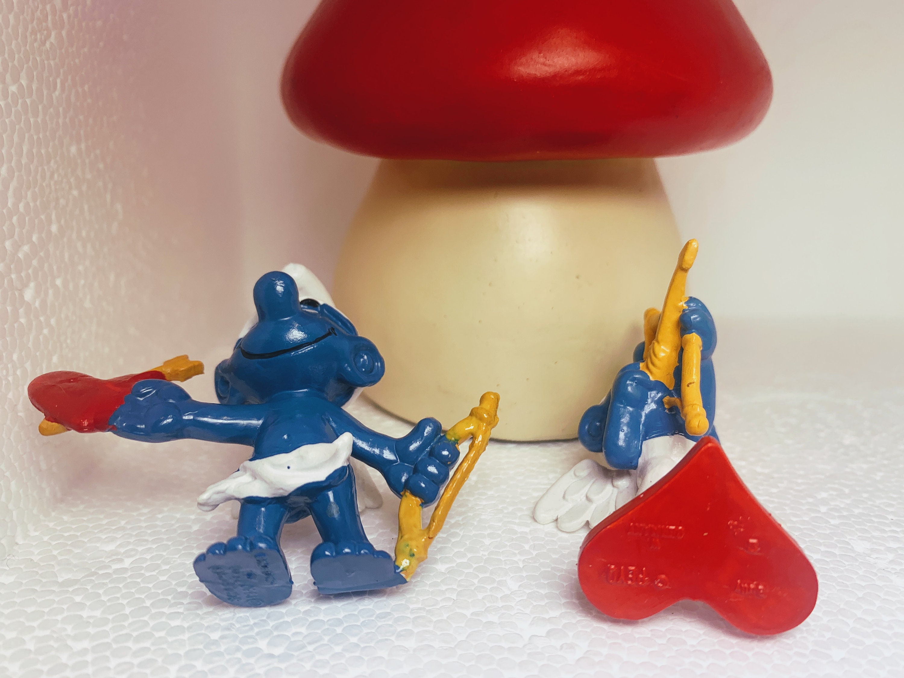 Love-0205_love Smurfs Collection Set of 2 Vintage Pre-owned Valentine ...