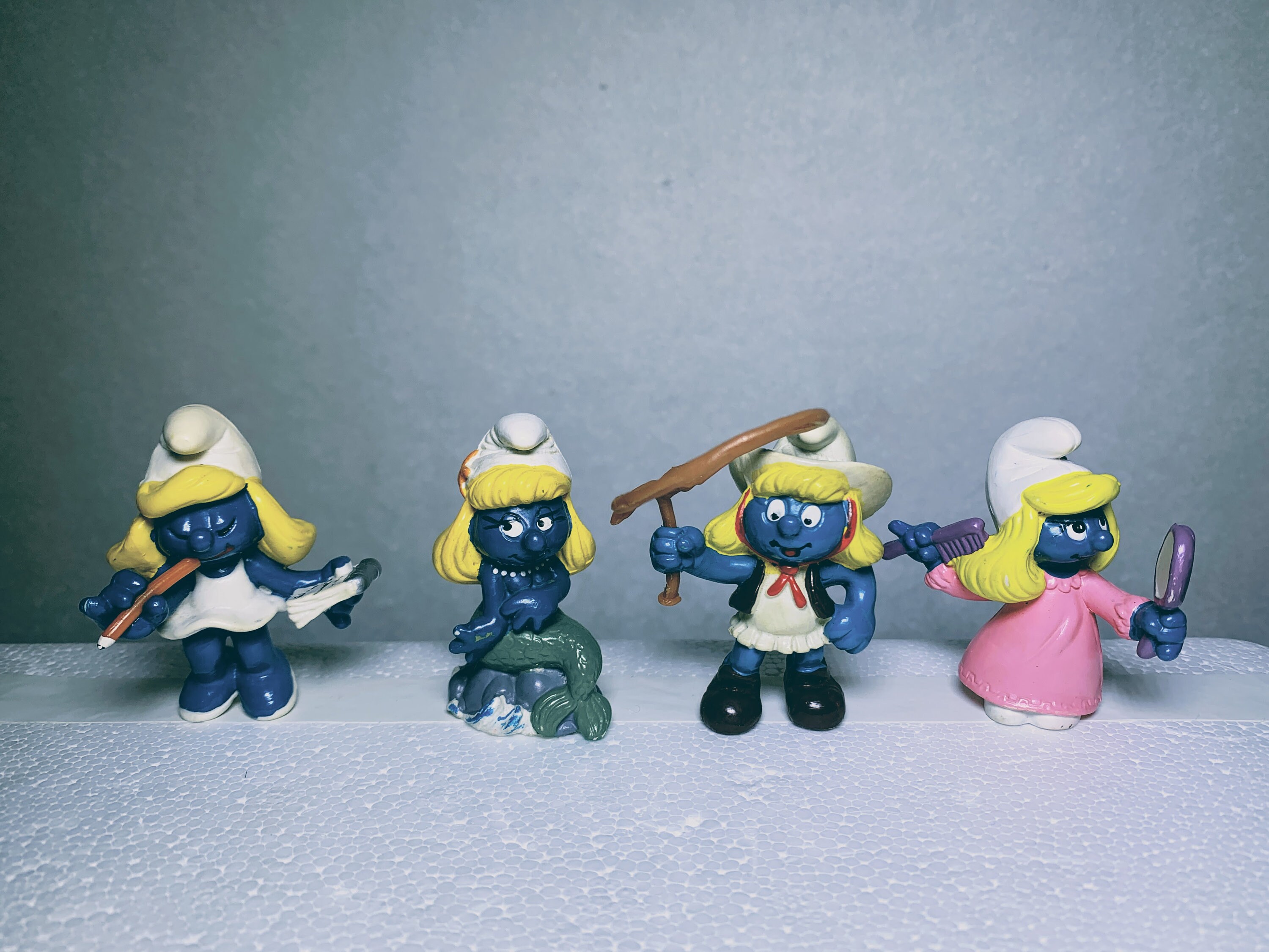 Smurfs Collection Pre-owned and Vintage Smurf Figures Unique Lot of ...