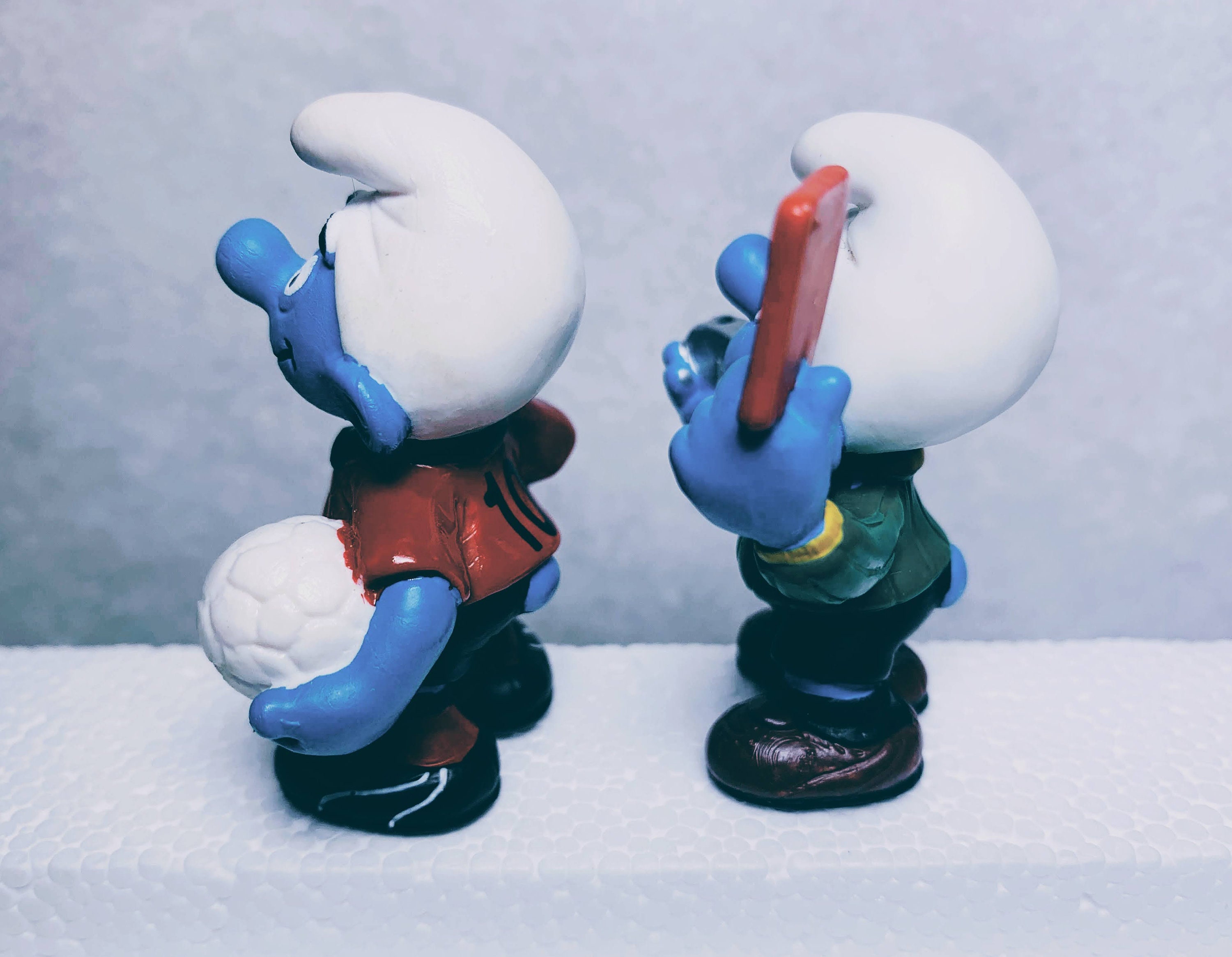 Set of 2 Vintage Sport Smurf Figures Soccer Theme / Smurf - Etsy