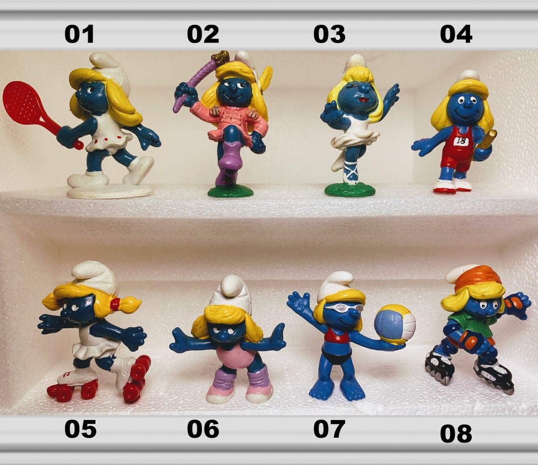 Smurfs SMFT08-06 Vintage Smurf Collection Nice Pre-owned Smurfette ...