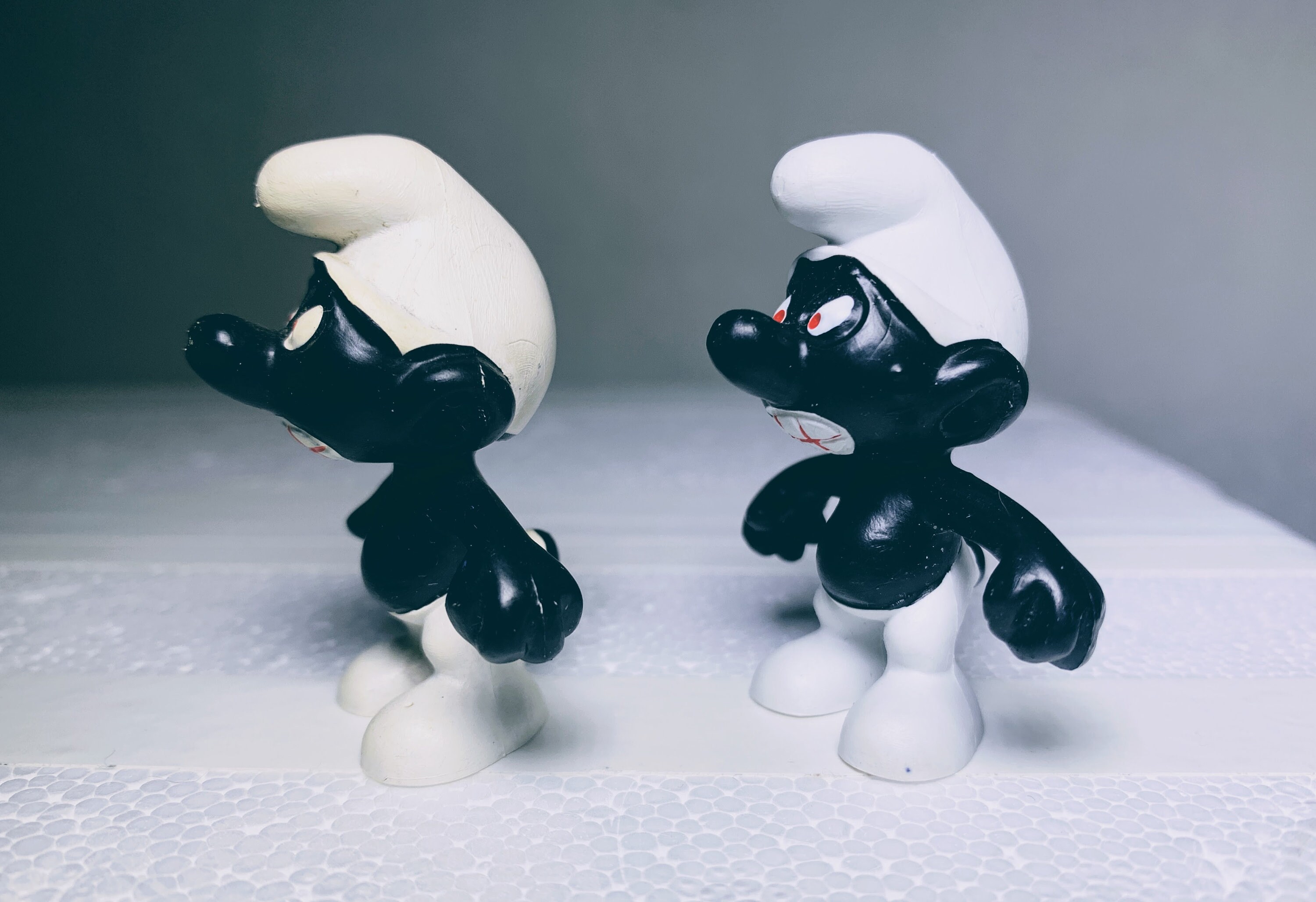 Angry Smurf Collection Vintage 20007 Pre-owned Angry Smurf Schleich ...