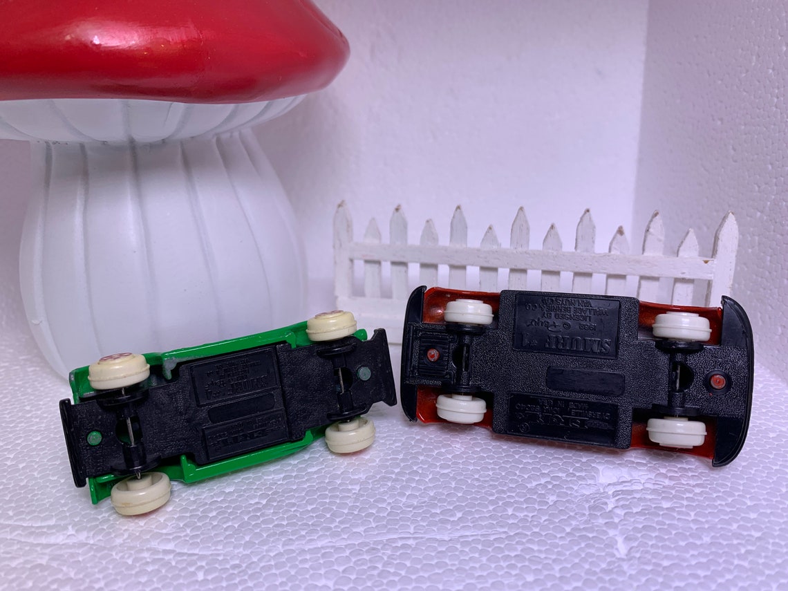 ERTL-0209 Set of 2 Vintage 1982 ERTL Smurf Car Figures the Smurfetta ...