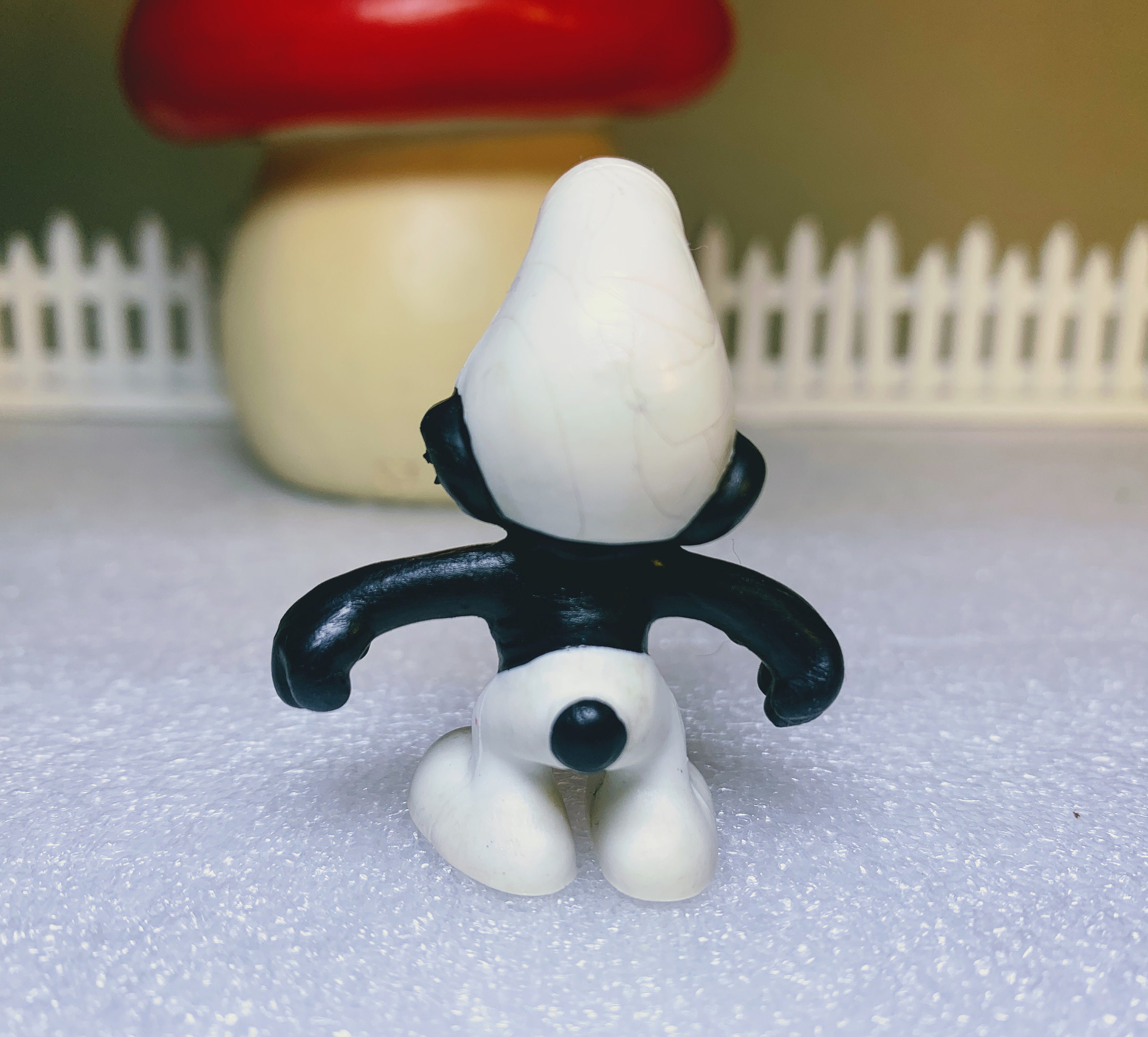 Rarevintage Smurfs Figure20007 Angry Smurf Wt Black Teeth Peyo Bully ...