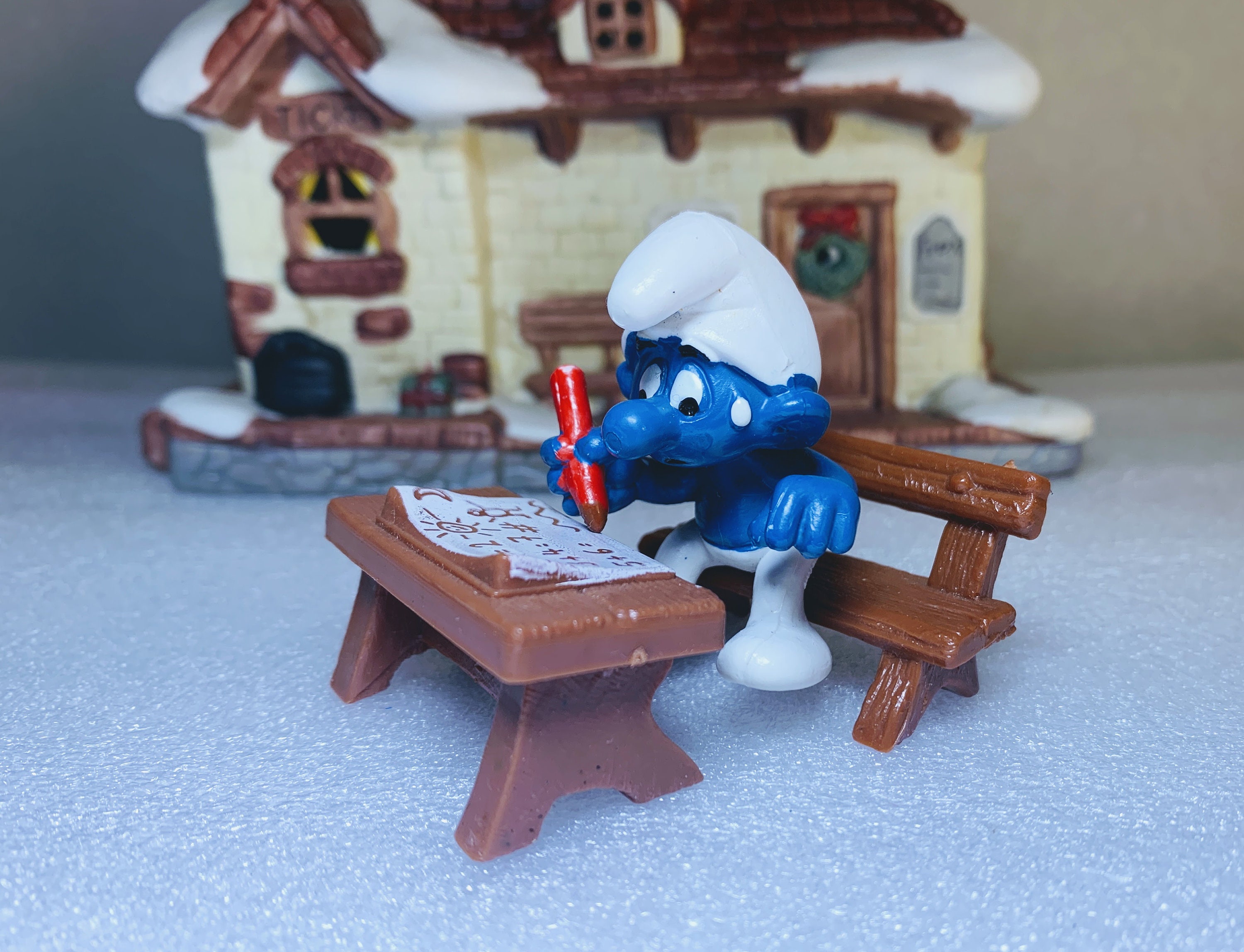 4.0220-08 Super Smurf Series Vintage Pre-owned Smurfs Peyo Schleich ...