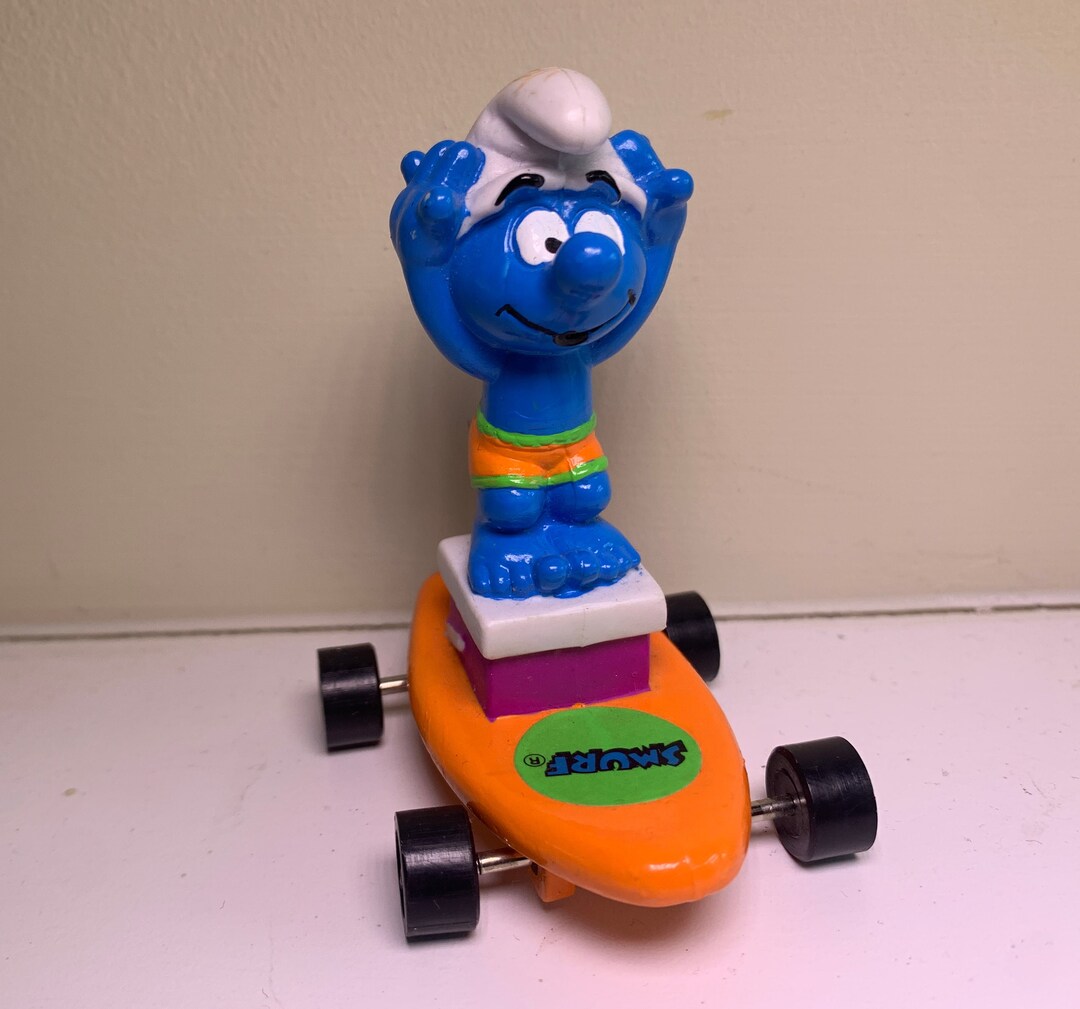 Handsup-02_1990’s Hardee's Restaurant Promotion Smurf Hands-up Smurf ...