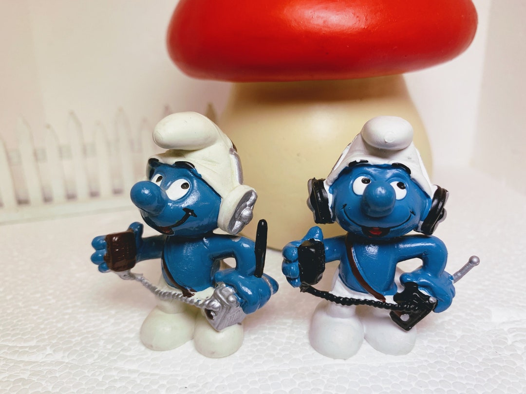 2.0143VAR02-02 Blue Smurfs Variation Collection- 2 Vintage Peyo ...