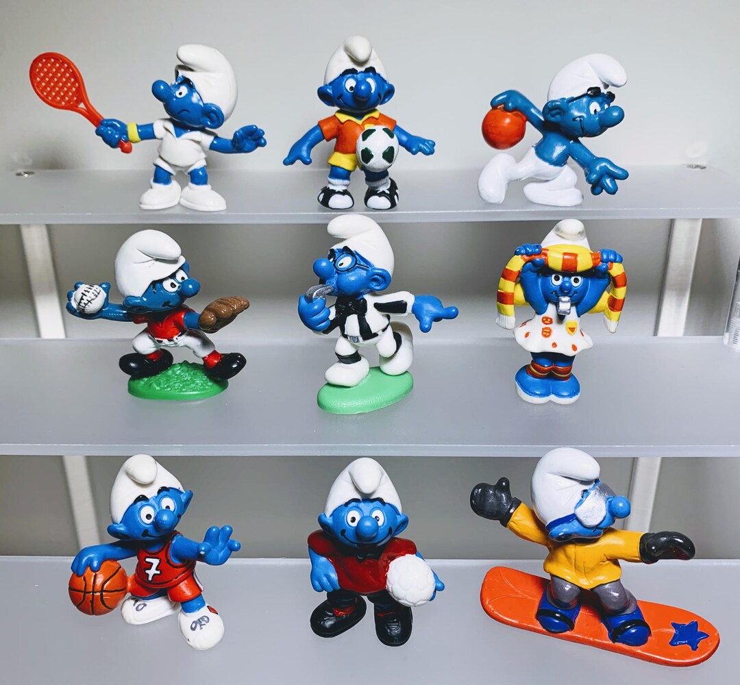 SPORTS-0903 Smurf Collection Nice Vintage Pre-owned Peyo Schleich ...