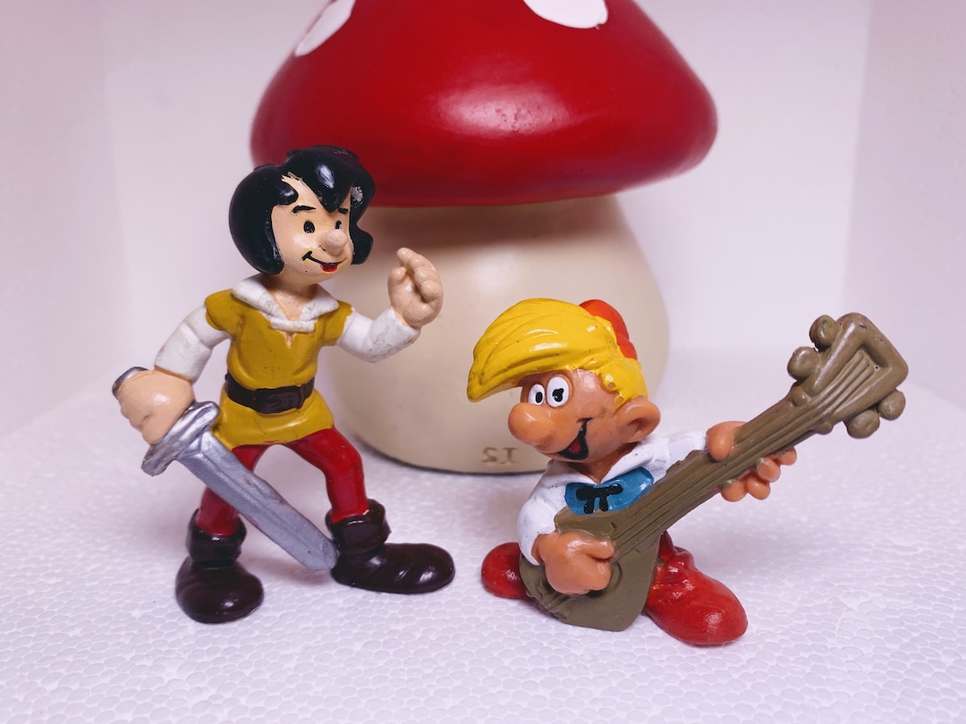 JOHANPEWIT-0206 Smurfs Collection- Unique Set of 2 Pre-owned Vintage ...