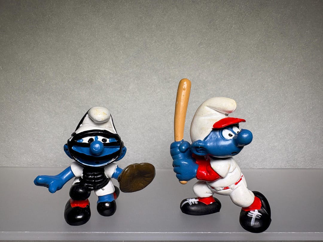 Baseball-0207_from the Sport Smurf Series Set of 2 Vintage Baseball ...