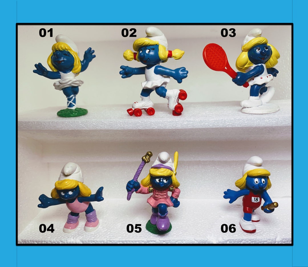 Smurfs SMFT06-02 Vintage Smurf Collection Nice Pre-owned Smurfette ...