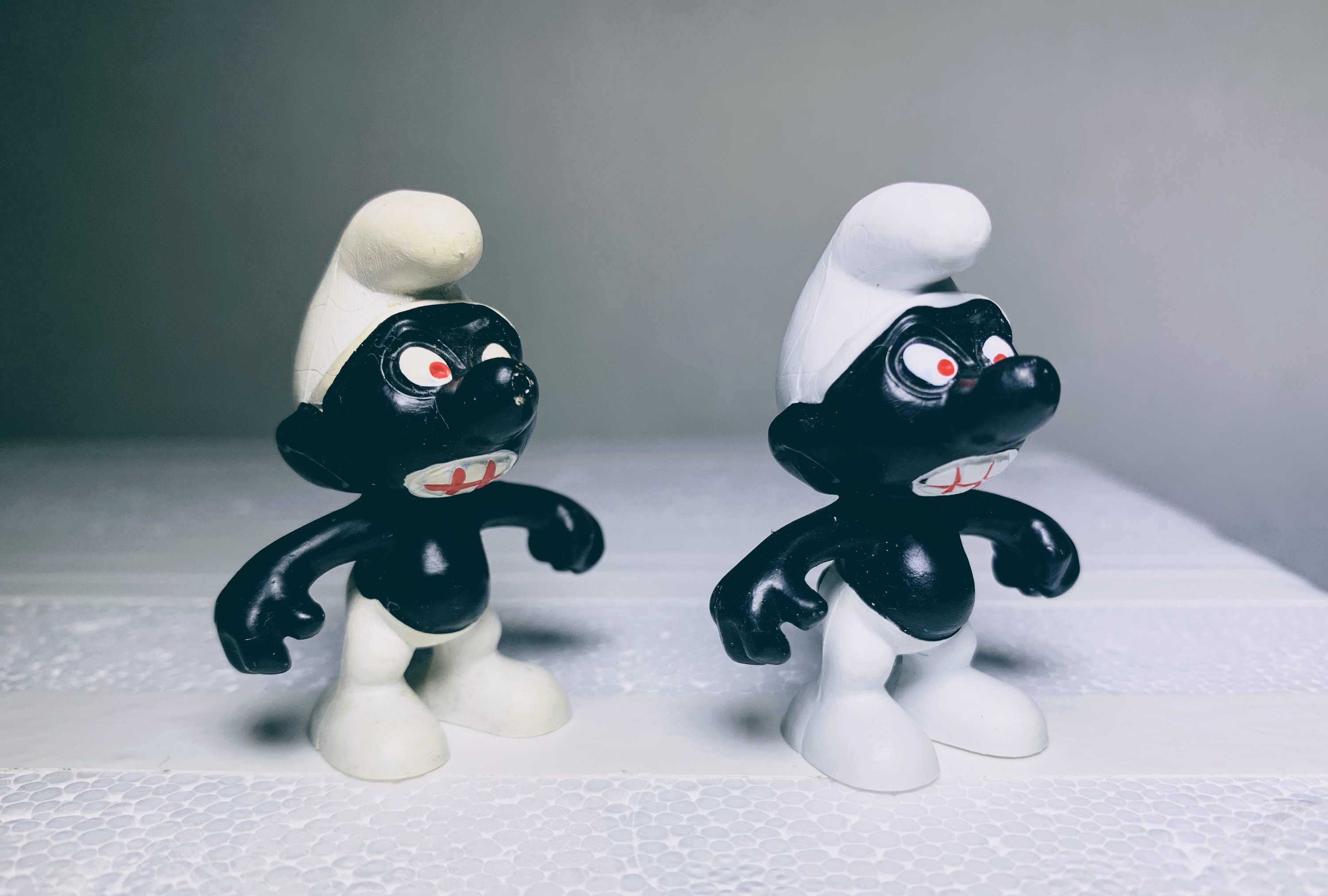 Angry Smurf Collection Vintage 20007 Pre-owned Angry Smurf Schleich ...