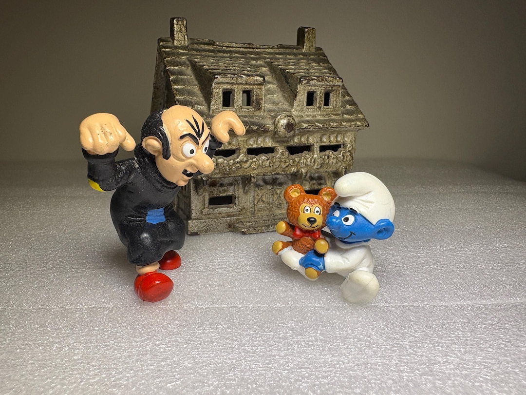 Gargamelbaby-05_unique Set of 2 Vintage Pre-owned Schleich Smurf ...