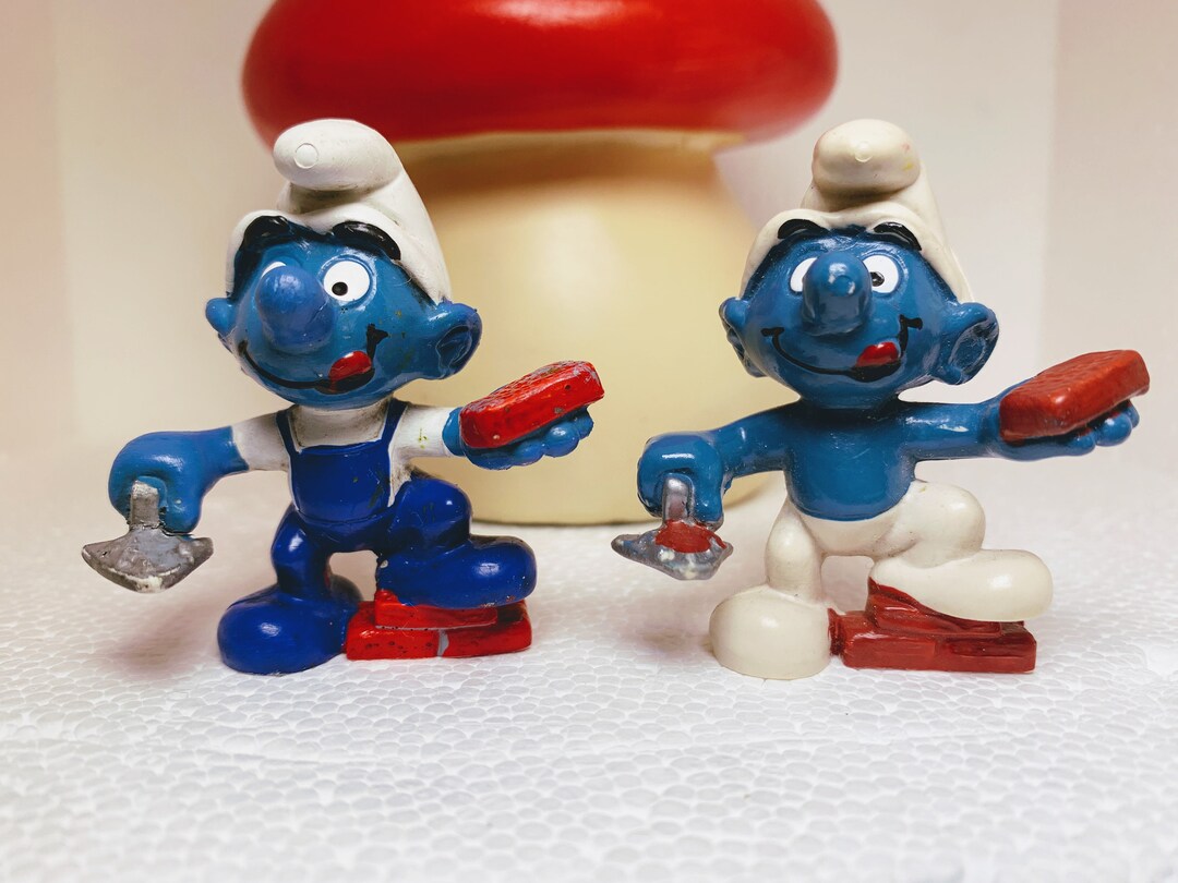 2.0148var02-02_blue Smurfs Variation Collection- 2 Vintage Peyo ...
