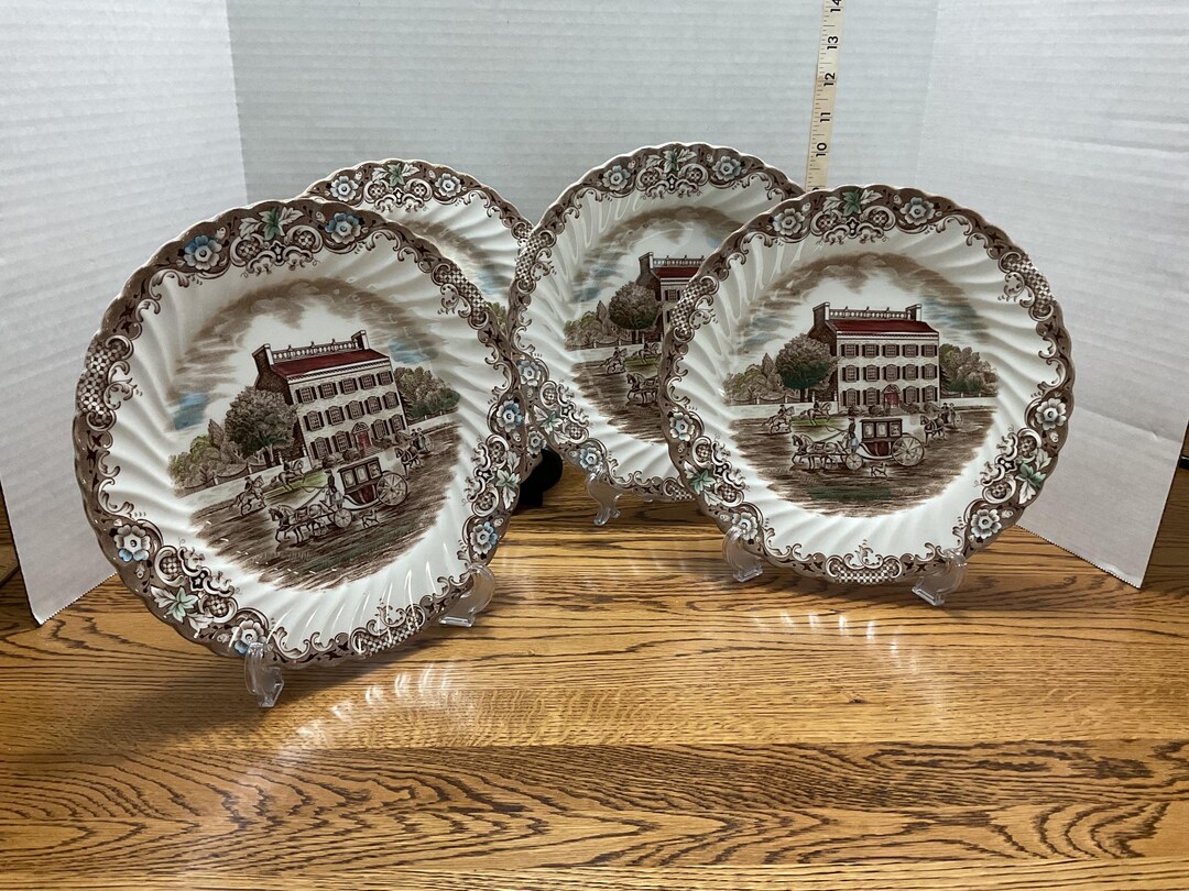Heritage Hall Dinner Plates Made in England, Set of Four - Etsy