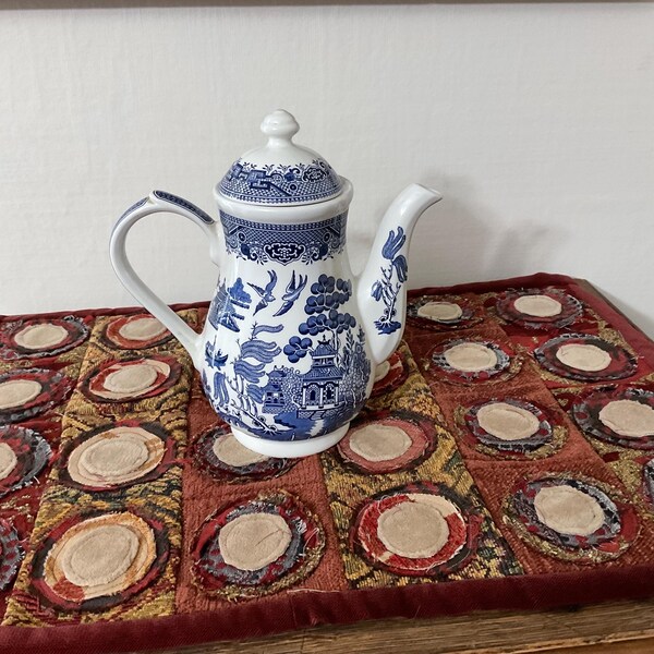 Blue Willow Teapot - Etsy