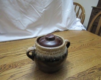 Vintage Hall Brown Boston Bean Pot 461 Made in USA Individual Ceramic ...